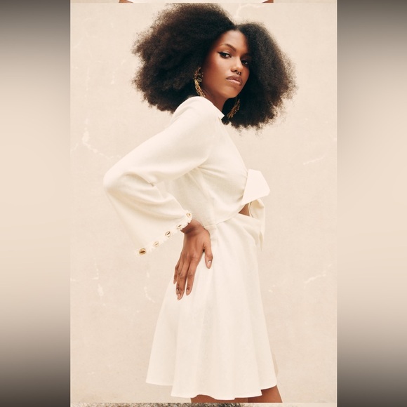 Zara | Dresses | Nwt Zara Knotted Linen Blend Shell Dress Xs | Poshmark